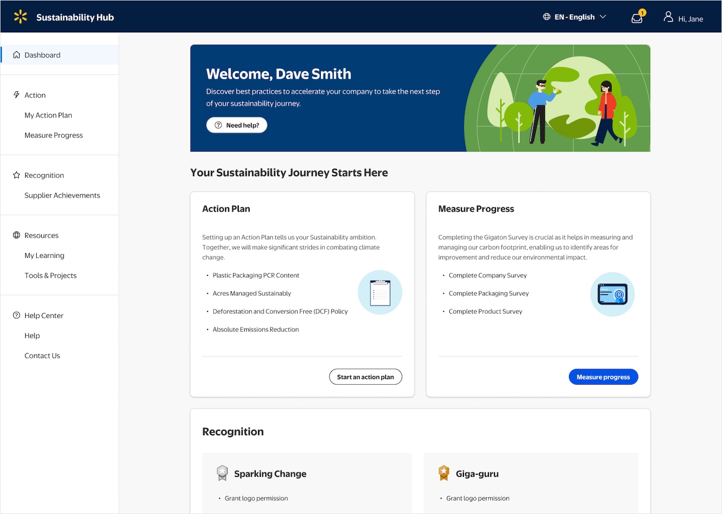 Walmart Sustainability Hub